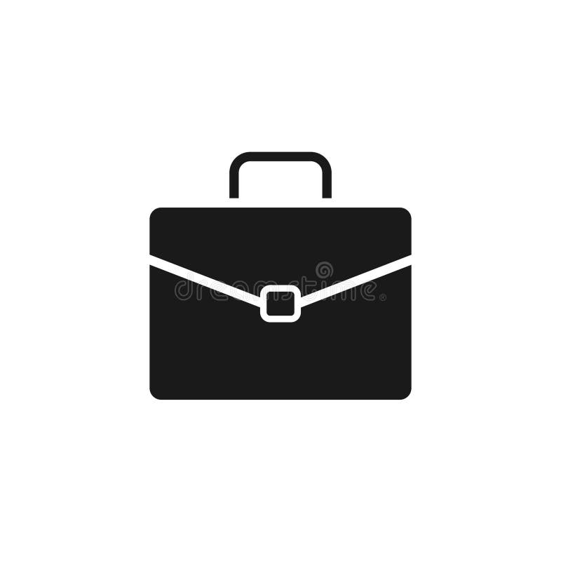 Briefcase Icon. Black Briefcase Icon. Black Bag Icon. Business Bag Icon ...