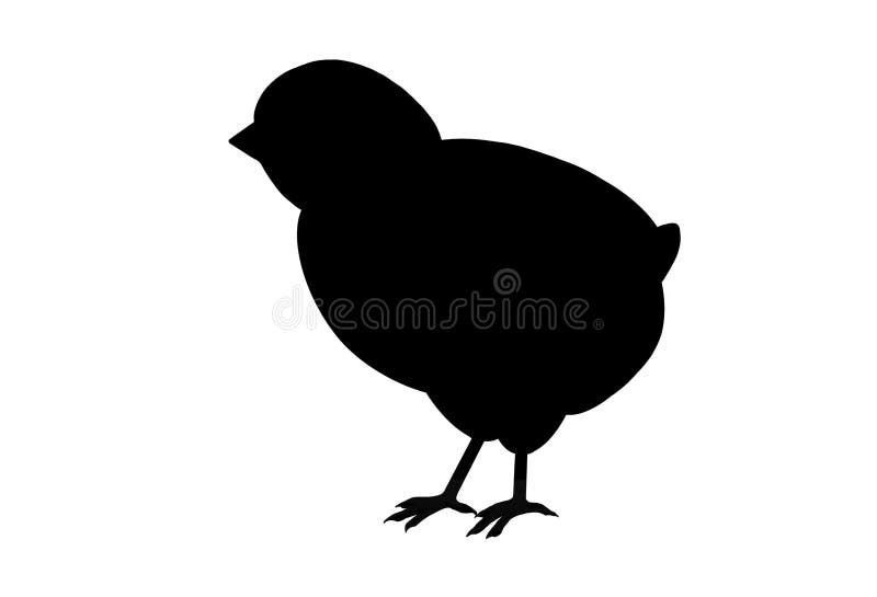 Baby Chicken Silhouette Stock Illustrations – 2,205 Baby Chicken ...