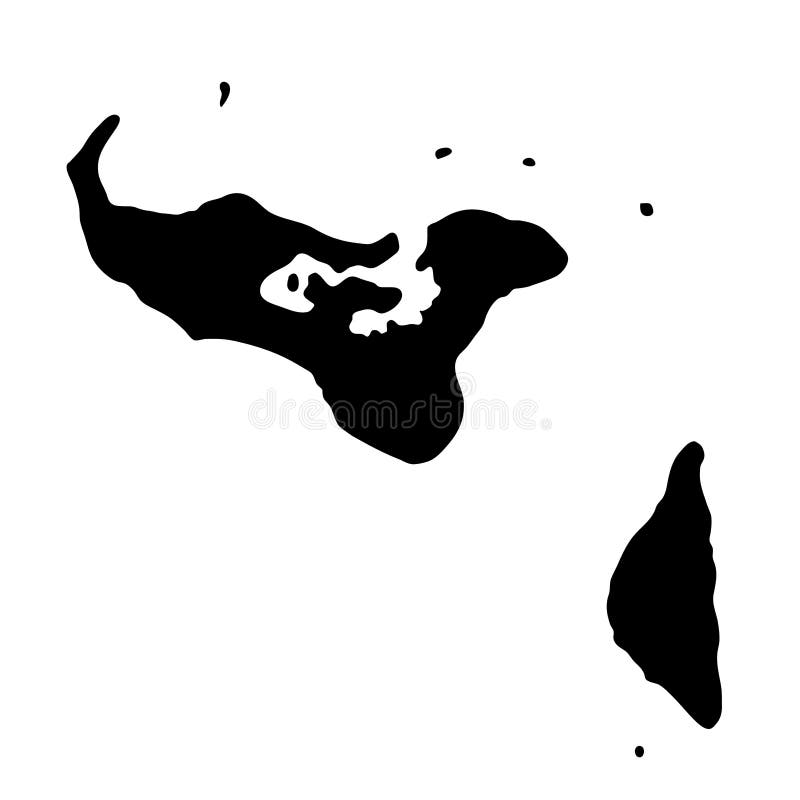 Tonga Map of Black Contour Curves on White Background of Stock ...