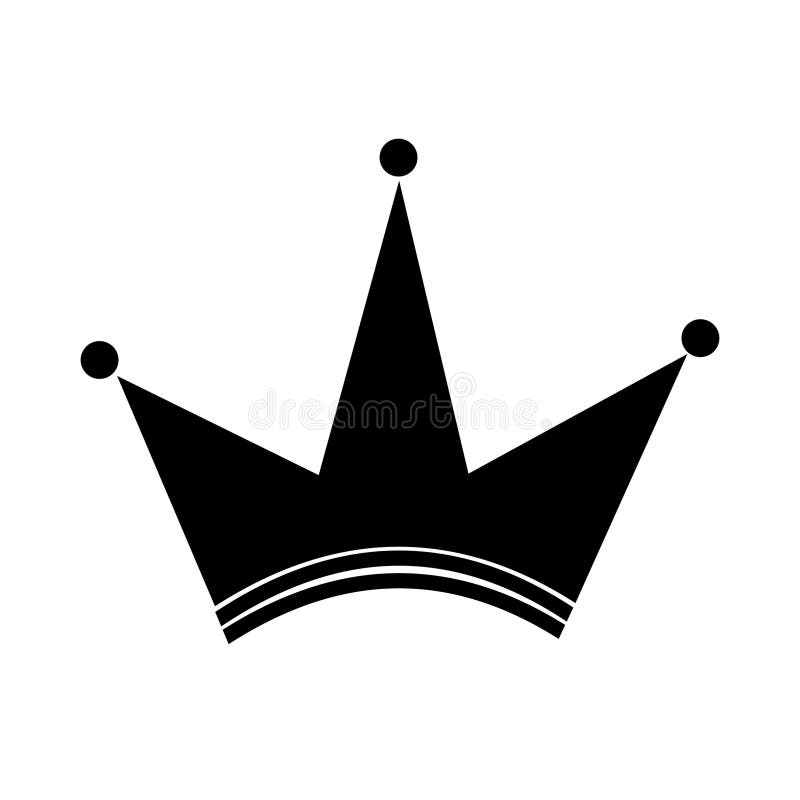Crown Vector Silhoutte Illustrator Stock Vector - Illustration of ...
