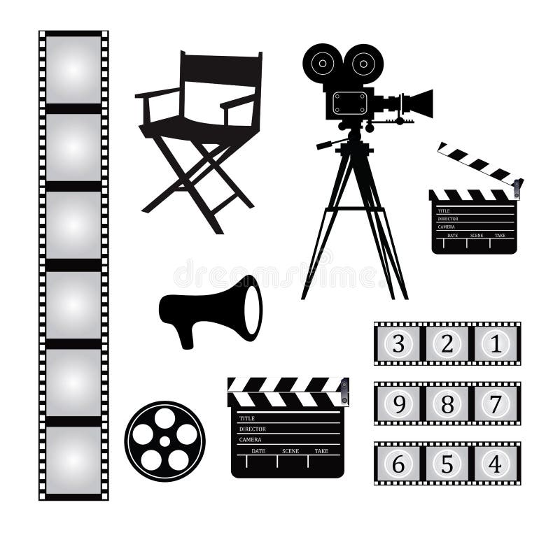 Film objects stock illustration. Illustration of detail - 30274269