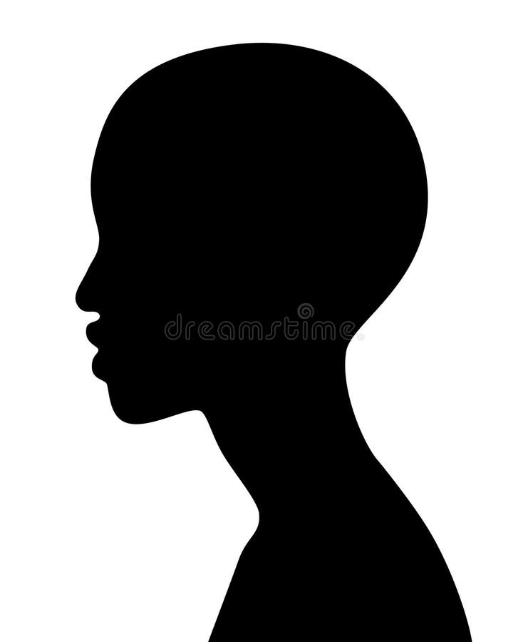 Black White Human Head Profile Stock Illustrations – 22,273 Black White ...