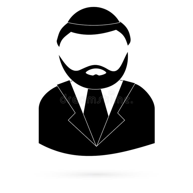 Black Silhouette Man. Raster 1 Stock Illustration - Illustration of ...