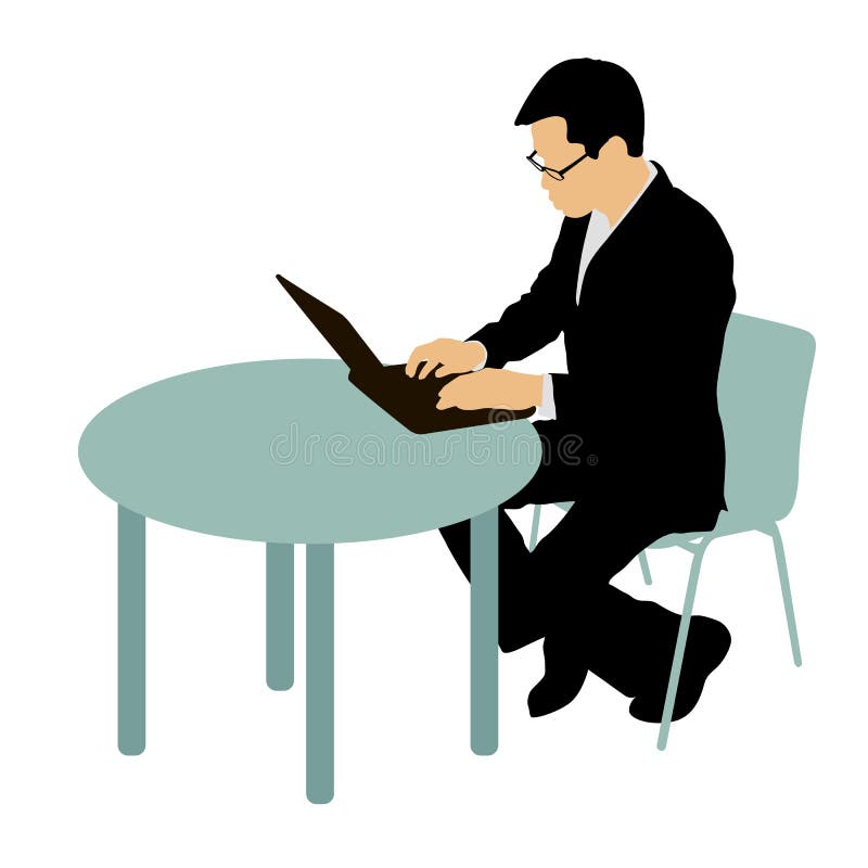 Person Behind Computer Stock Illustrations – 2,194 Person Behind ...