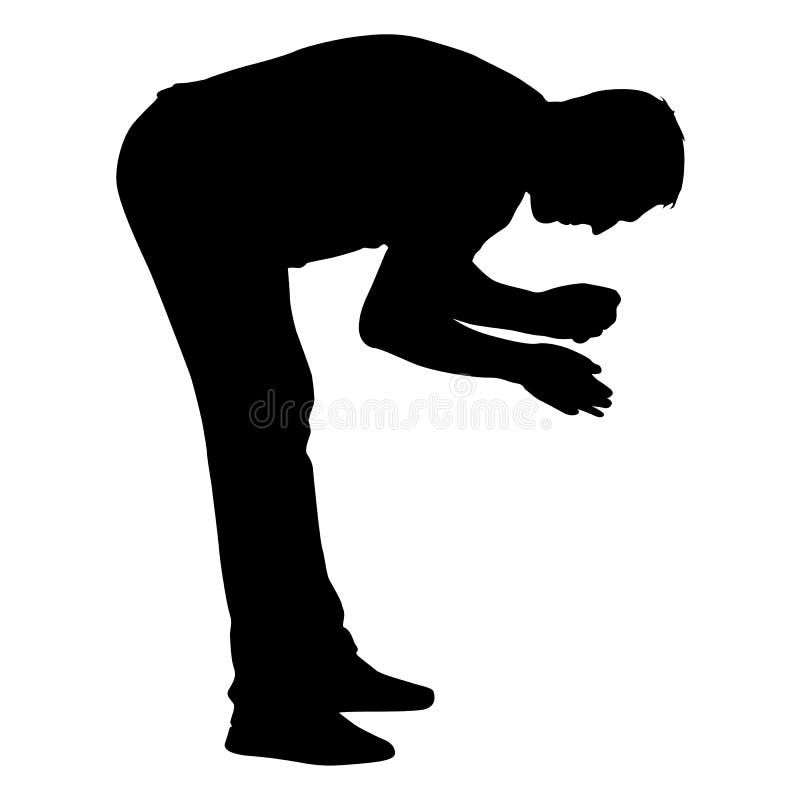 Man Stooping Stock Illustrations – 24 Man Stooping Stock Illustrations ...