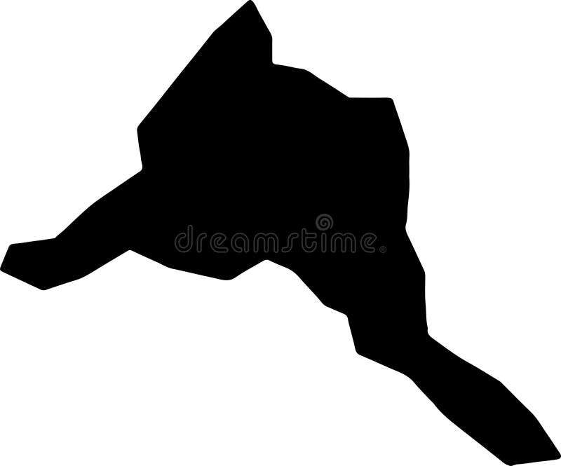 Luqa Malta Silhouette Map with Transparent Background Stock Vector ...