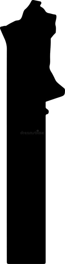 Mayuge Uganda Silhouette Map with Transparent Background Stock Vector ...