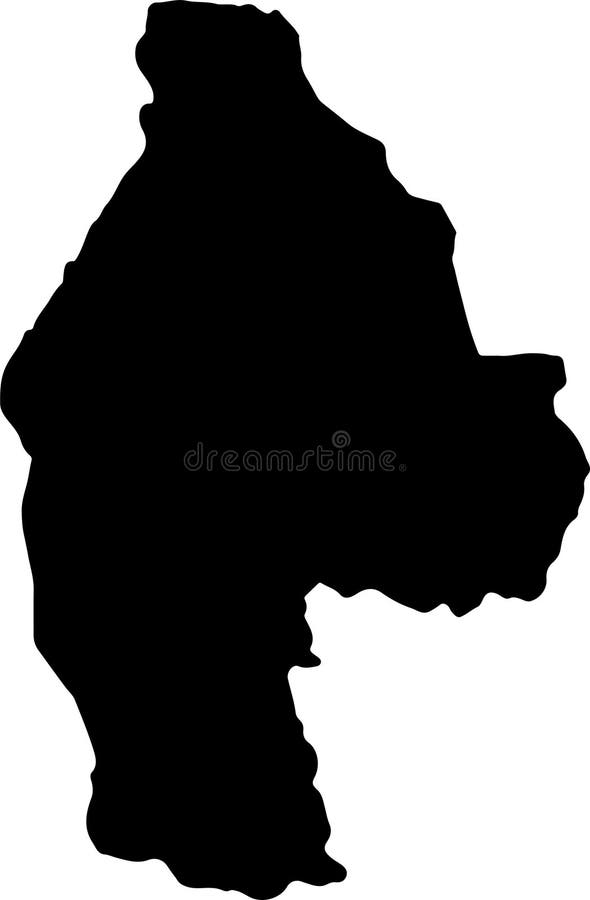 Melaky Madagascar Silhouette Map with Transparent Background Stock ...
