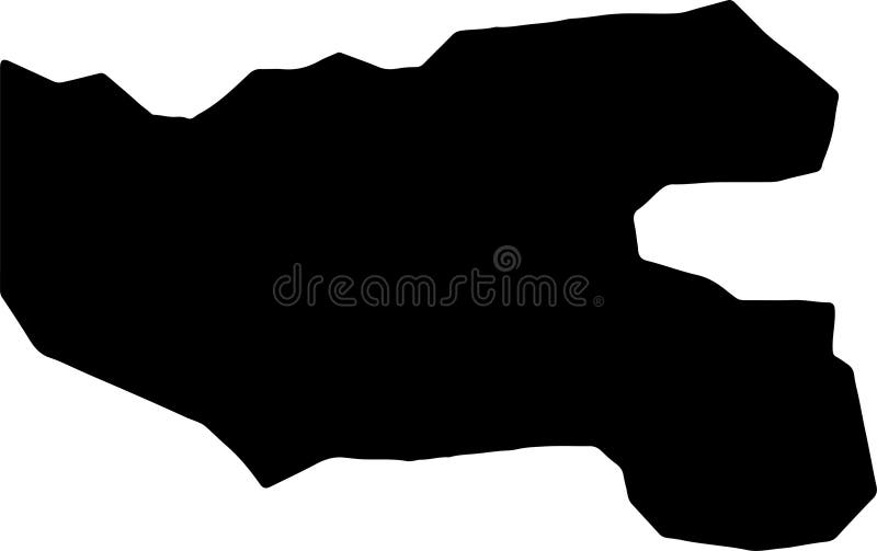 Rabat Malta Silhouette Map with Transparent Background Stock Vector ...