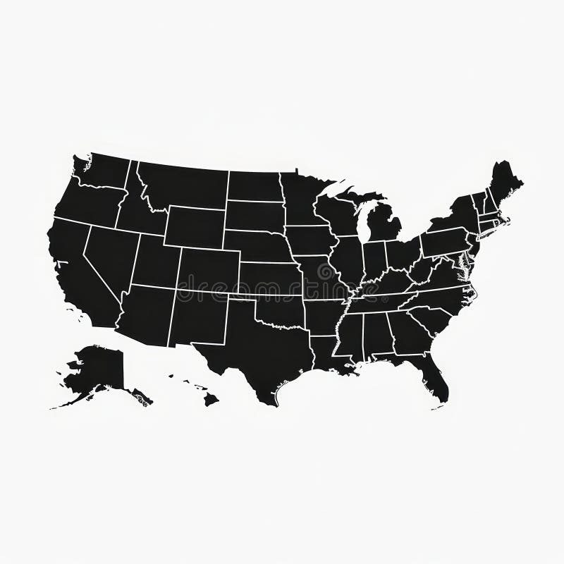 Printable Map North America Stock Photos - Free & Royalty-Free Stock ...