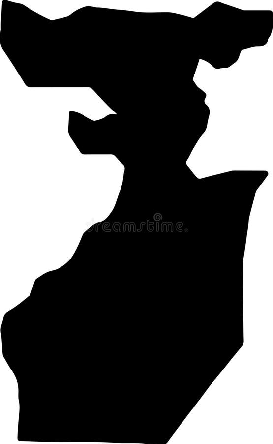 Wakiso Uganda Silhouette Map with Transparent Background Stock Vector ...