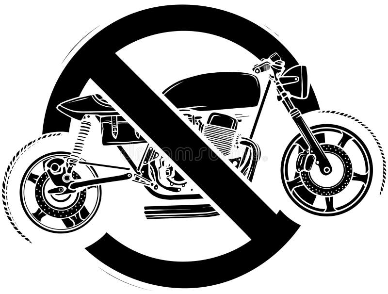 No Motorcycle Sign Stock Illustrations – 365 No Motorcycle Sign Stock ...
