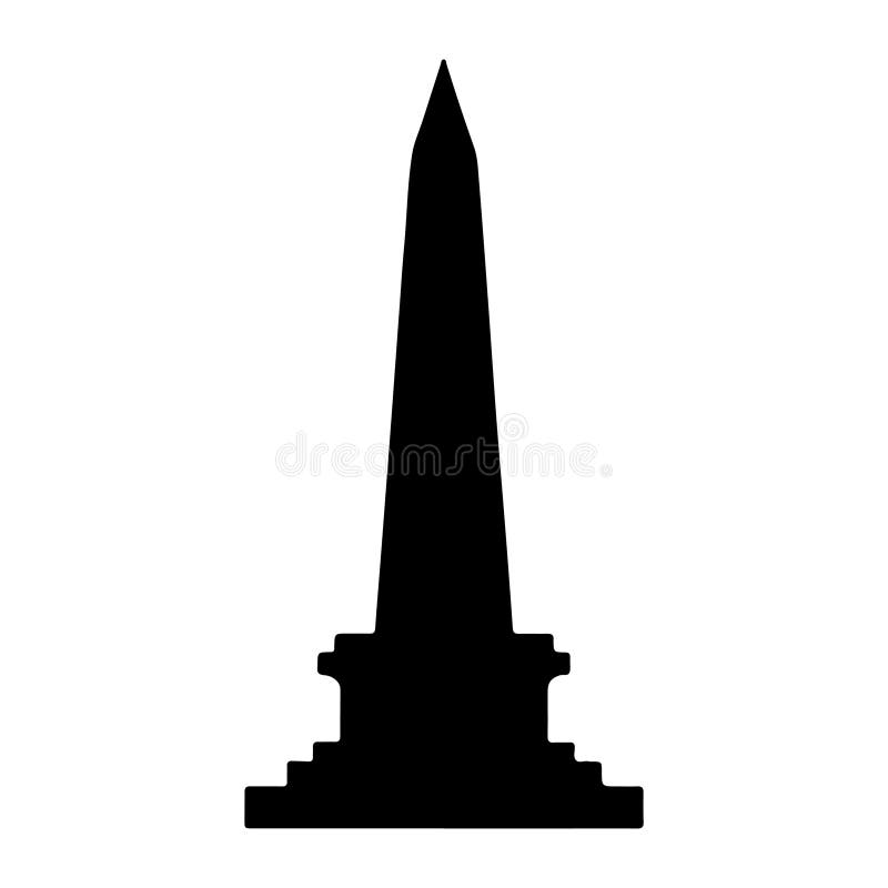 Monument Obelisk Tower Silhouette Logo Stock Illustrations – 27 ...
