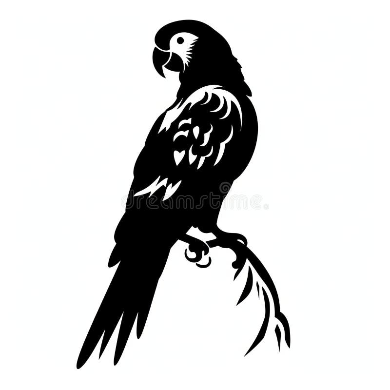 Parrot Silhouette Vector: Free Download with Clean Design Stock ...