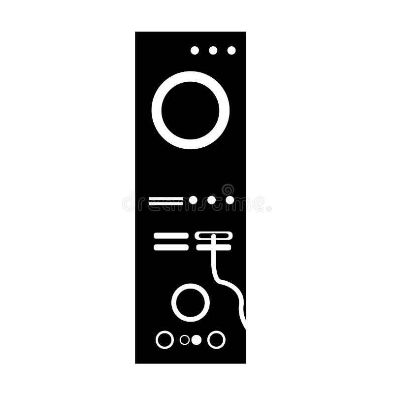 Black Silhouette Remote Controller with Buttons Stock Vector ...