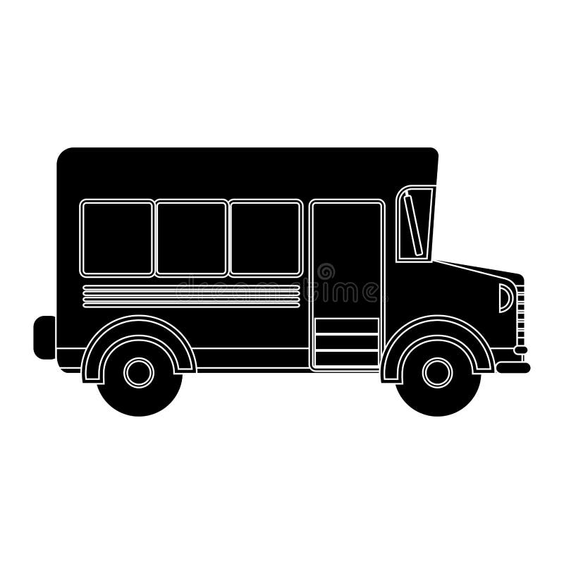School Bus Silhouette Stock Illustrations – 4,534 School Bus Silhouette ...