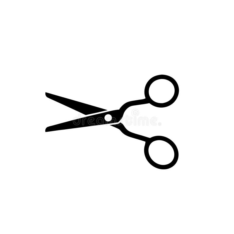 Black Silhouette Scissors Minimalist Vector Design for Craft and ...