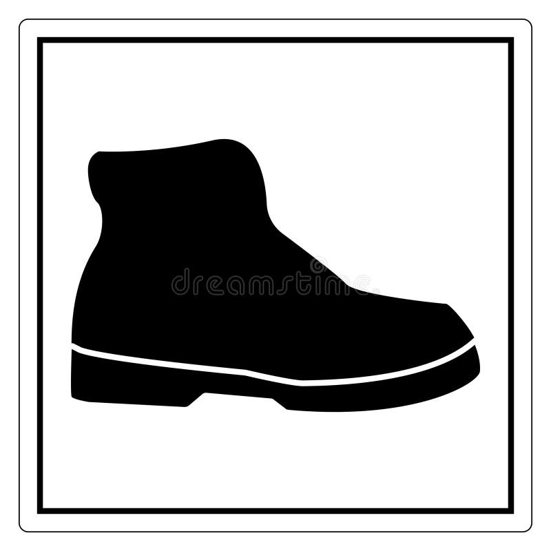 Black Silhouette of a Stylish Boot Design Stock Vector - Illustration ...
