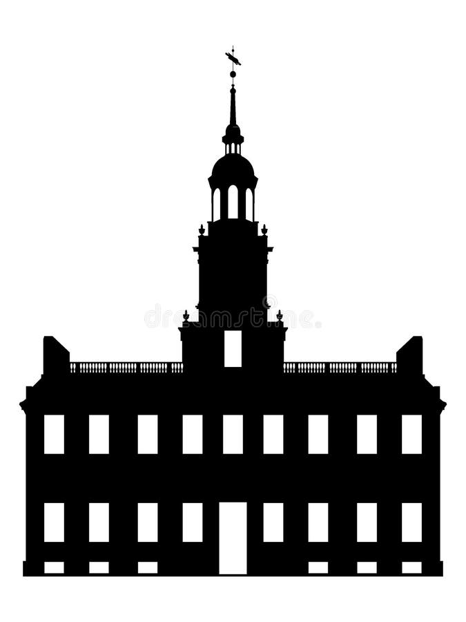 Independence Hall In Philadelphia Stock Vector - Illustration of ...