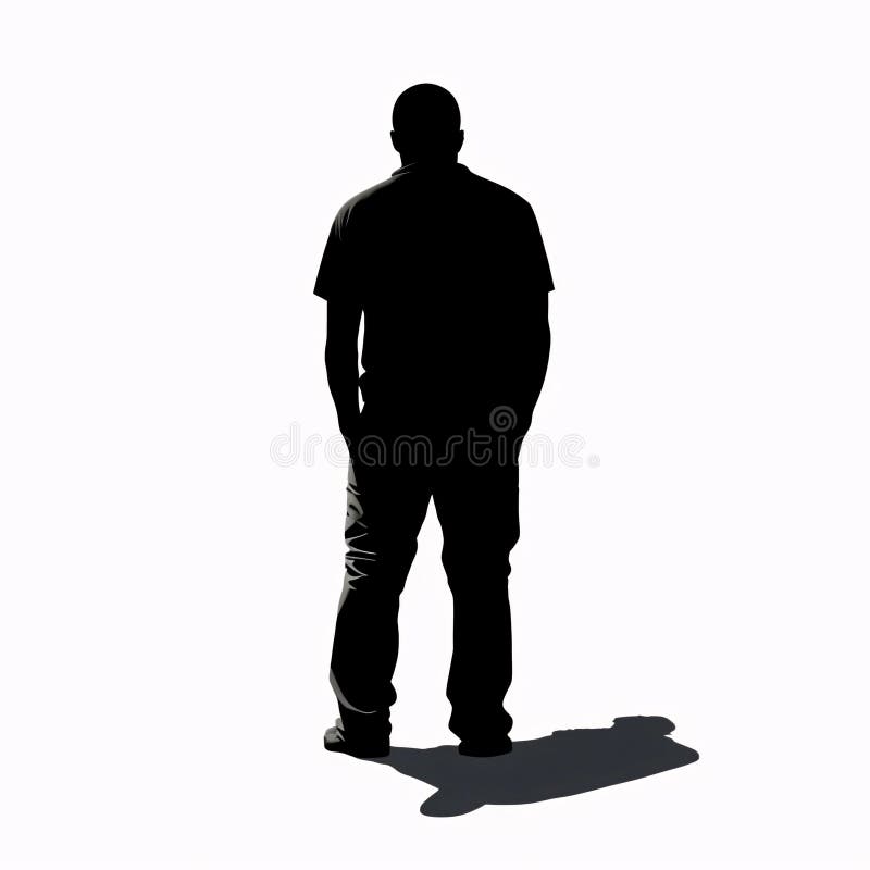 Human Contour Silhouette Standing Tattoo Stock Illustrations – 16 Human ...