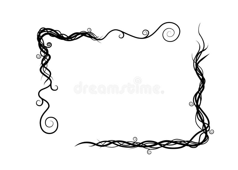 Spring Border Clipart Black And White