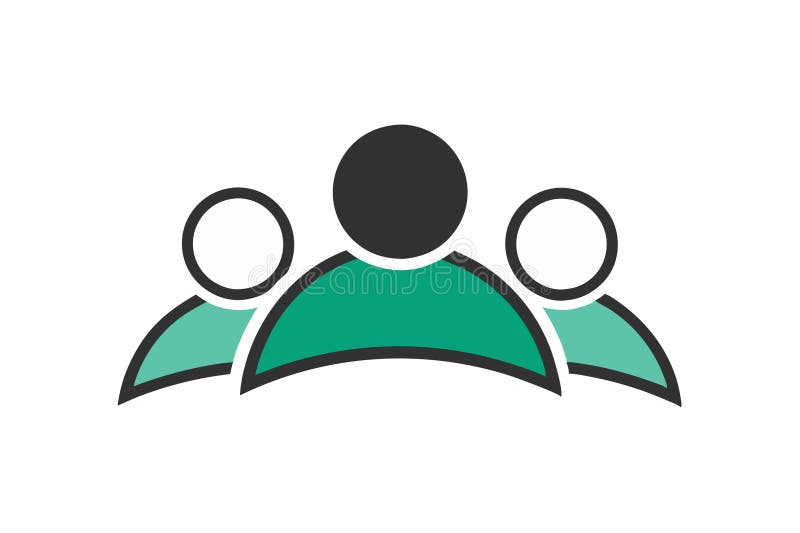 Black Silhouettes Representing Three People in a Group, Symbolizing ...