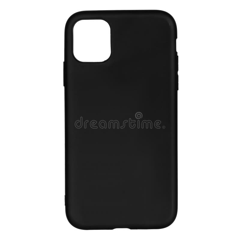 Black Silicone Case for Smartphone or Phone with Cutouts for the Camera ...