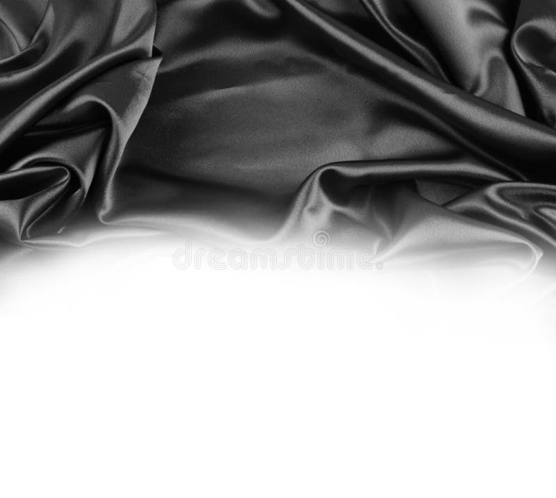 Black silk fabric stock photo. Image of shiny, fabric - 85721428