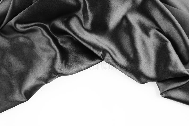 Black silk fabric stock photo. Image of luxurious, fabric - 88867718