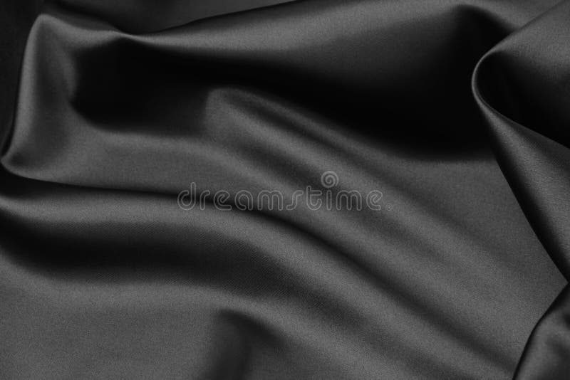 Black silk fabric stock photo. Image of luxurious, fabric - 88867718