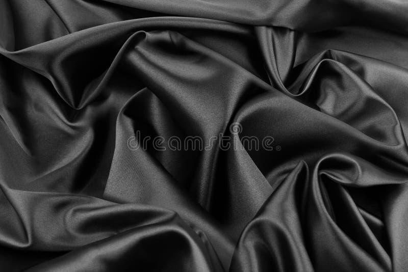 Black silk fabric stock image. Image of satiny, black - 91633781