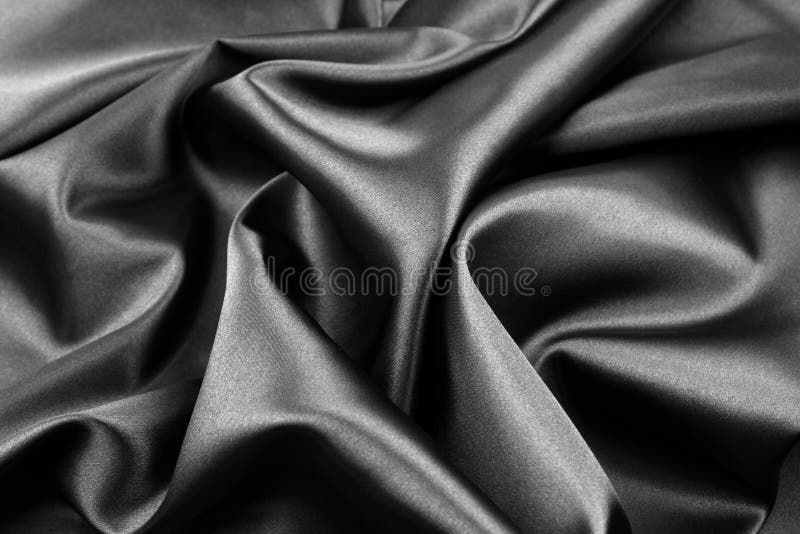 Black silk stock image. Image of crumpled, linen, material - 28929319