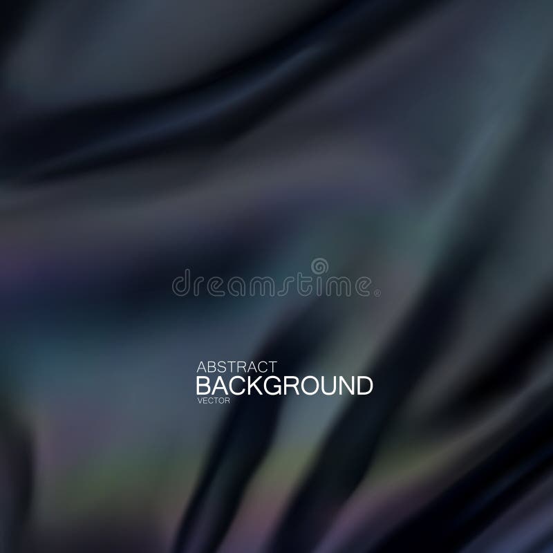 Black silk fabric. stock vector. Illustration of background - 80084262