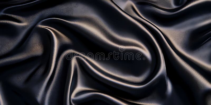 Black Silk Fabric Texture: High-Resolution Background Image Stock ...