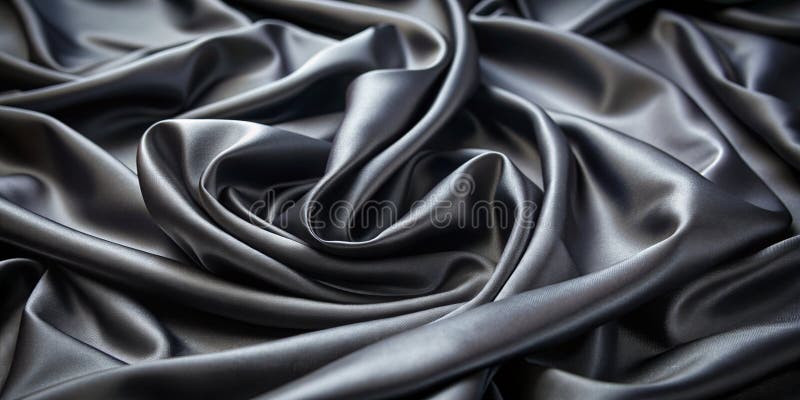 Black Silk in Soft Lighting Pattern Generative by AI Stock Illustration ...