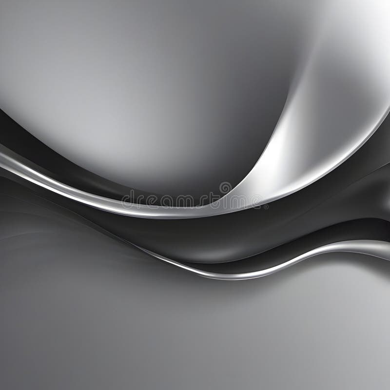 Black and Silver Gradient with Smooth Color Transitions. AI-Generated ...