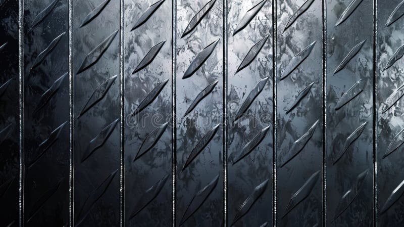 A Black and Silver Metal Surface with a Pattern of Sharp, Jagged Lines ...