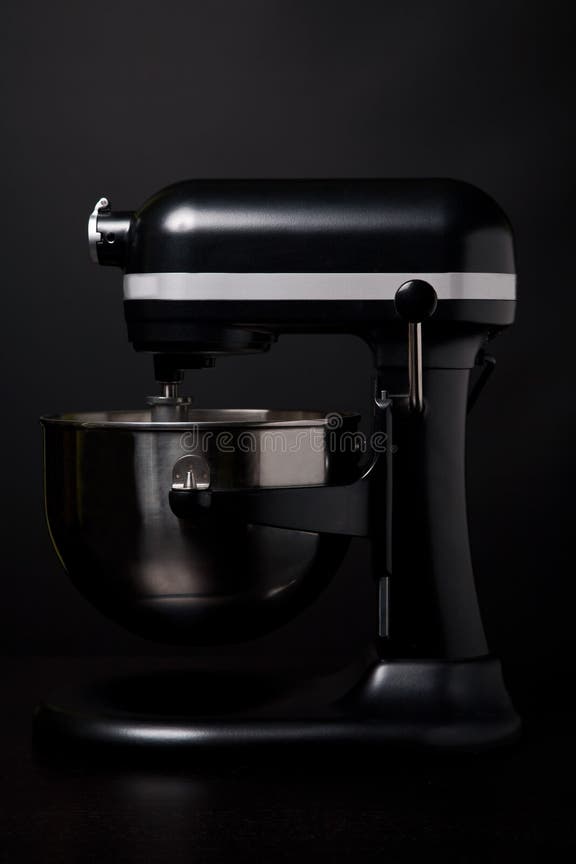 Black and Silver Mixer Side View Stock Photo - Image of life ...