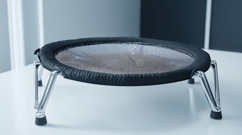 Black Silver Trampoline Sitting White Table Stock Photos - Free ...
