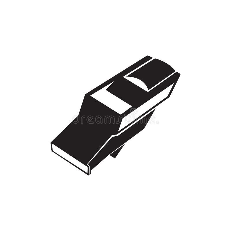 Black Simple Whistle Icon Logo Design Stock Vector - Illustration of ...