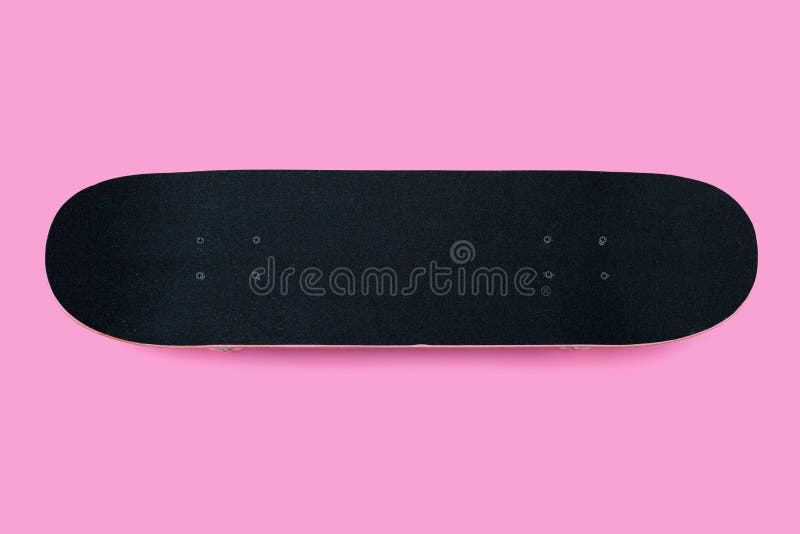 Black Skateboard on Cement Ground Stock Image - Image of activity ...