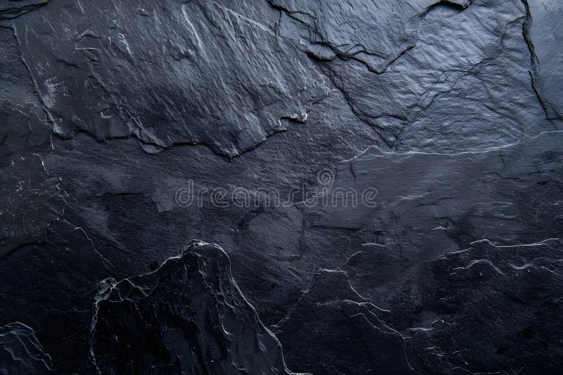 Black Slate Background with Natural Rock Texture - AI Generated Stock ...