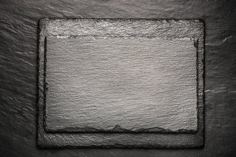 Black Slate Board for Serving with Copy Space Stock Photo - Image of ...