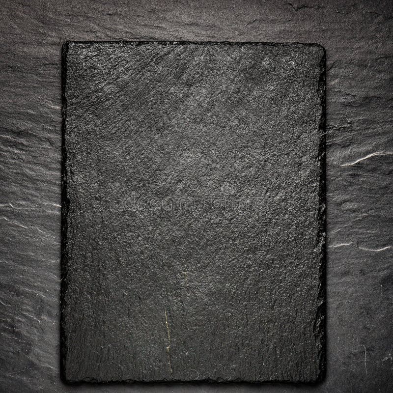 Black Slate Board for Serving with Copy Space Stock Photo - Image of ...