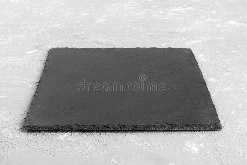 Black Slate Board for Serving. Perspective View Stock Photo - Image of ...