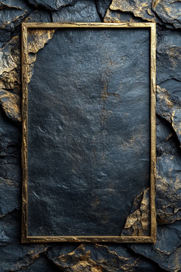 Black Slate Frame, Stylish Black Slate Background Featuring an Elegant ...