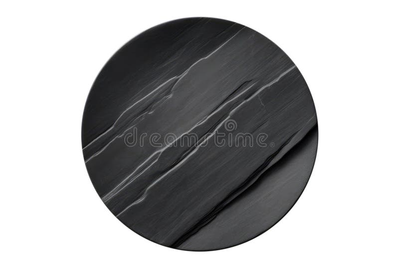 Black Slate Plate with Smooth Surface and Modern Minimalist Design ...