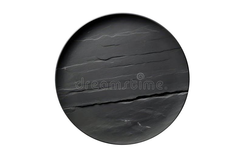Black Slate Plate with Smooth Surface and Modern Minimalist Design ...