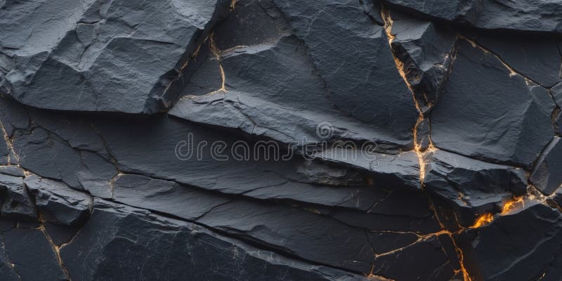 Black Slate Rock Background Texture with a Rough and Uneven Surface ...