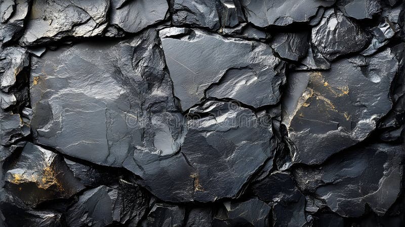 Black Slate Stone Texture Background - Abstract Rock Surface Stock ...